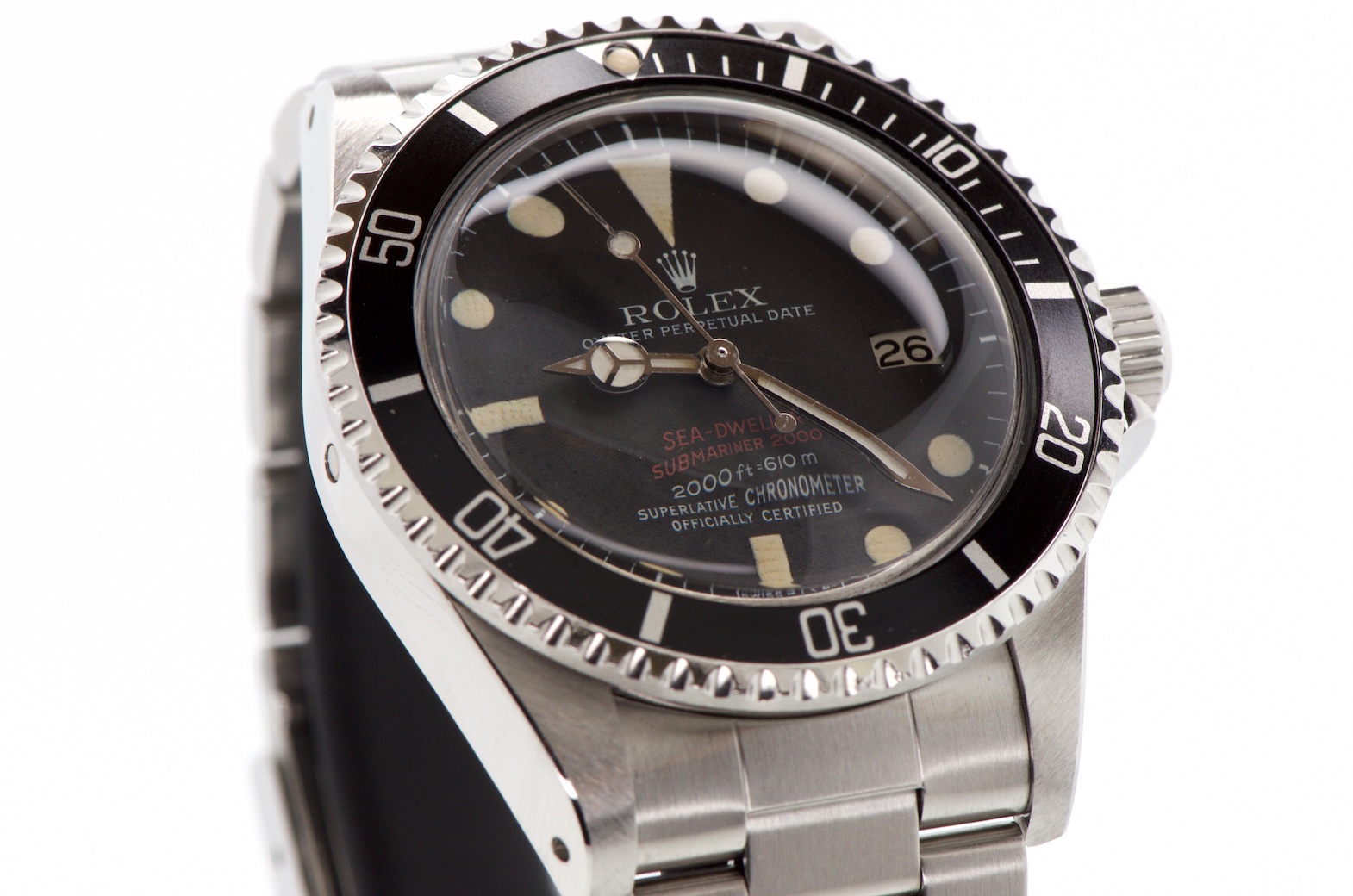 Rolex: Rolex "Double Red" Sea- Dweller Ref-1665 Circa 1972