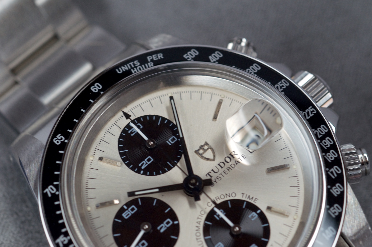 Tudor: Tudor Oysterdate Chrono Time 'Big Block' 40mm Ref 79160