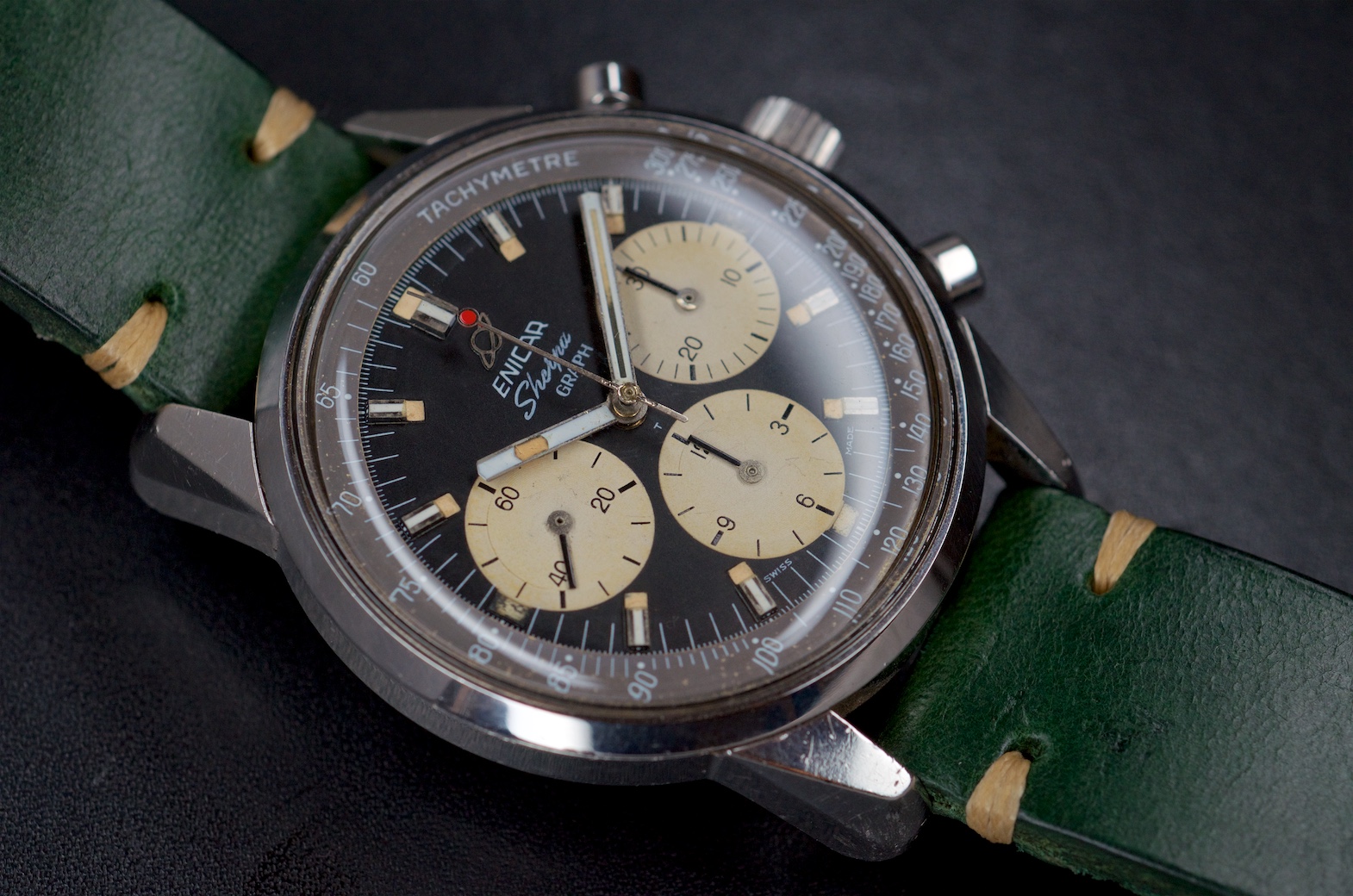 All Watches: Enicar Sherpa Graph Chronograph 40mm